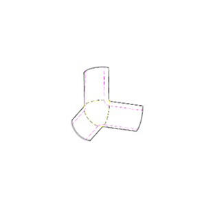 TRIMITRE 3 WAY COVE FOR CLEAN ROOM PVC holkeri Završne i prelazne lajsne